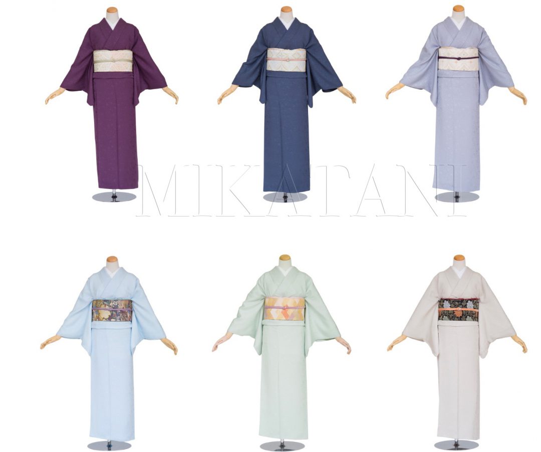 kimono iromuji - Mikatani
